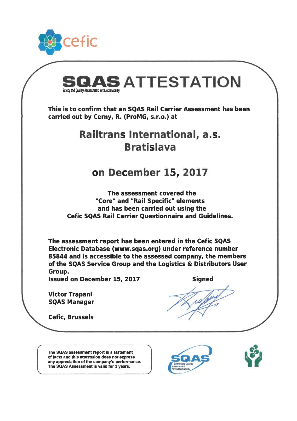 Certificates